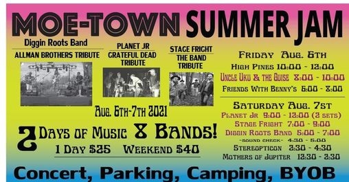 Moe-Town Music Venue in Addison, NY ...Aug 6-7th 2021